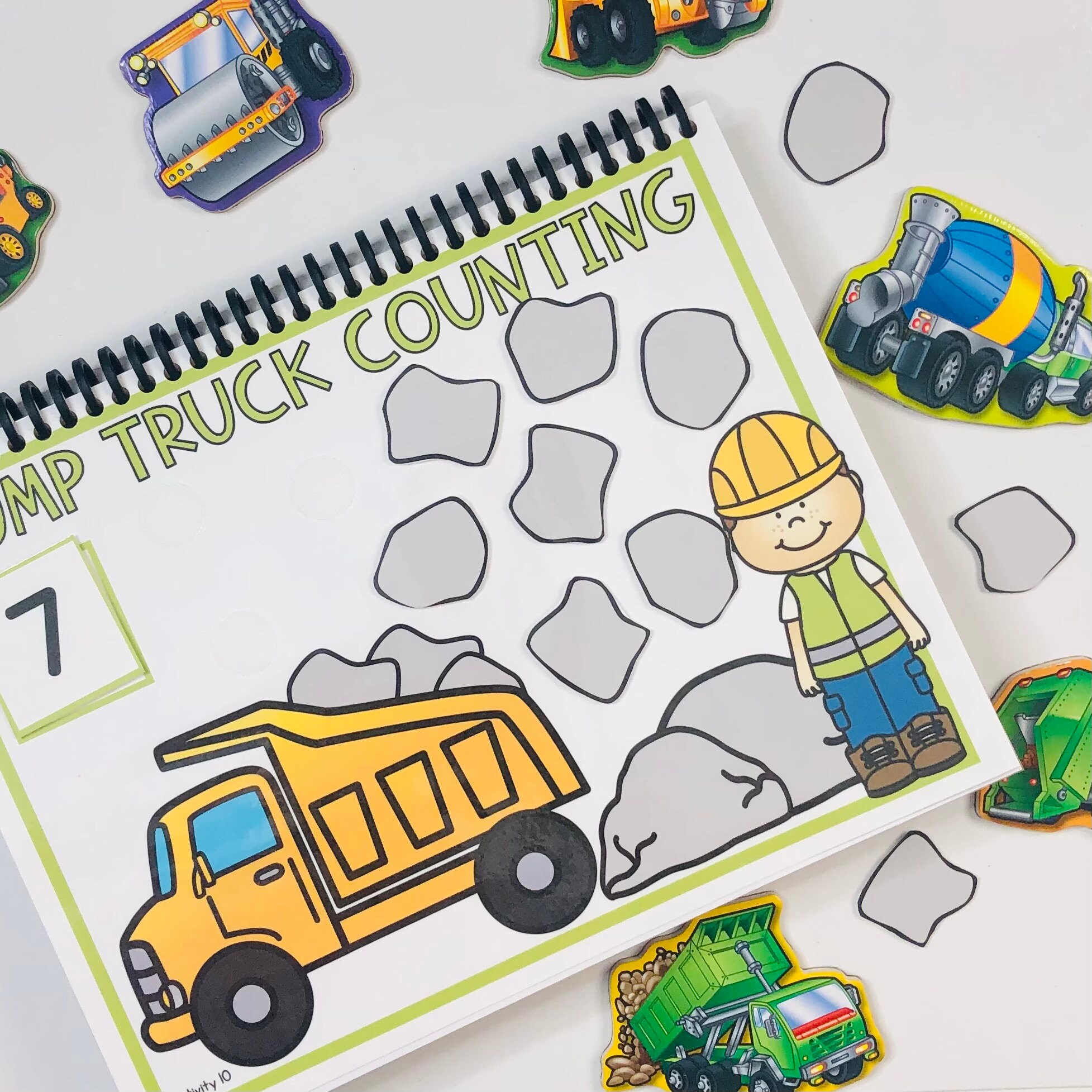 Construction Busy Binder for Toddler/preschool PHYSICAL PRODUCT - Etsy