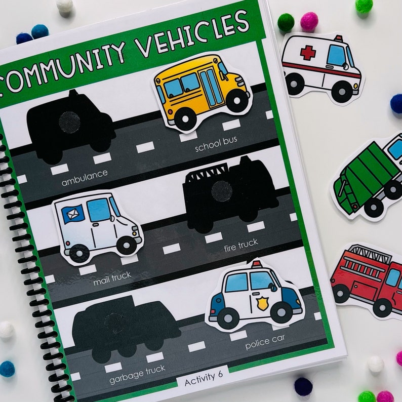 Community Helpers Busy Binder | Busy Book | Activity Binder | Toddler ...