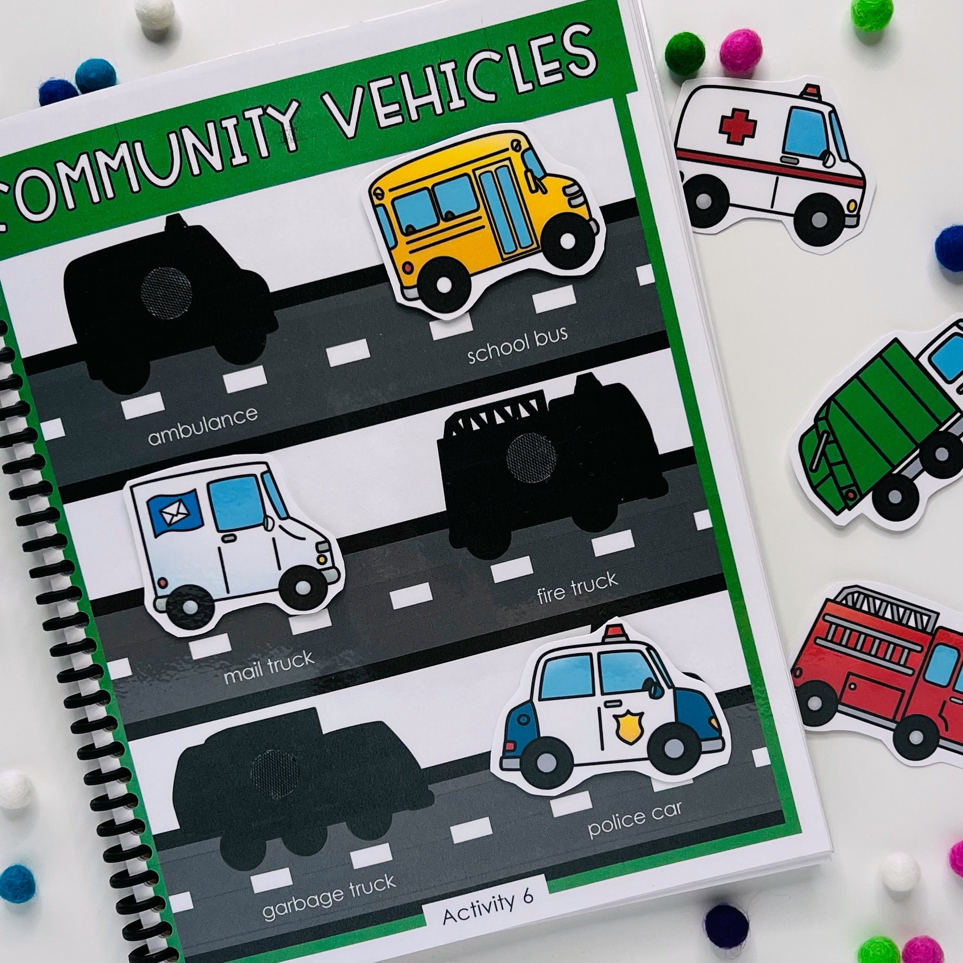 Community Helpers Busy Binder | Busy Book | Activity Binder | Toddler ...