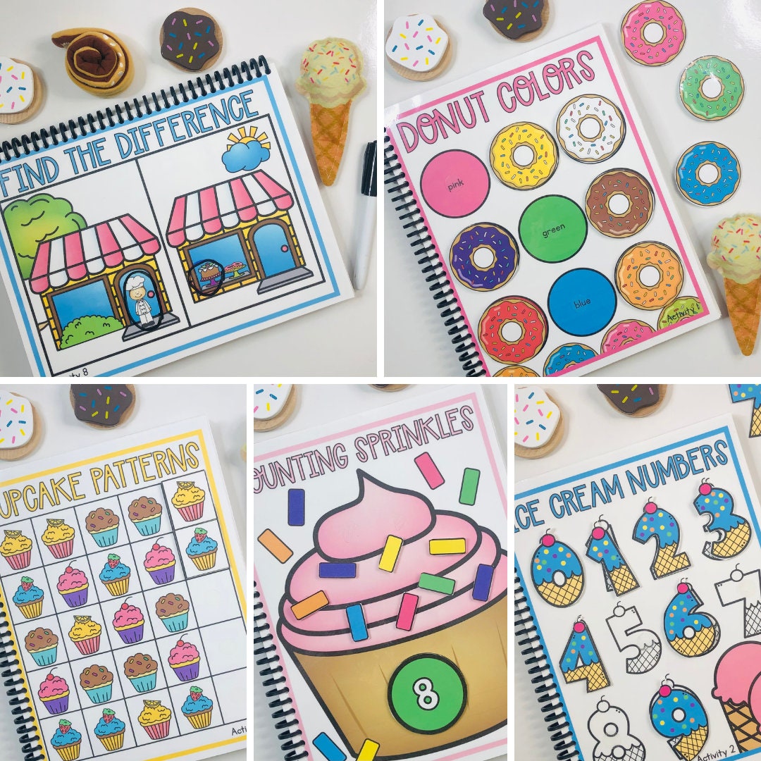 Sweet Shop Busy Binder Busy Book Activity Binder Toddler - Etsy