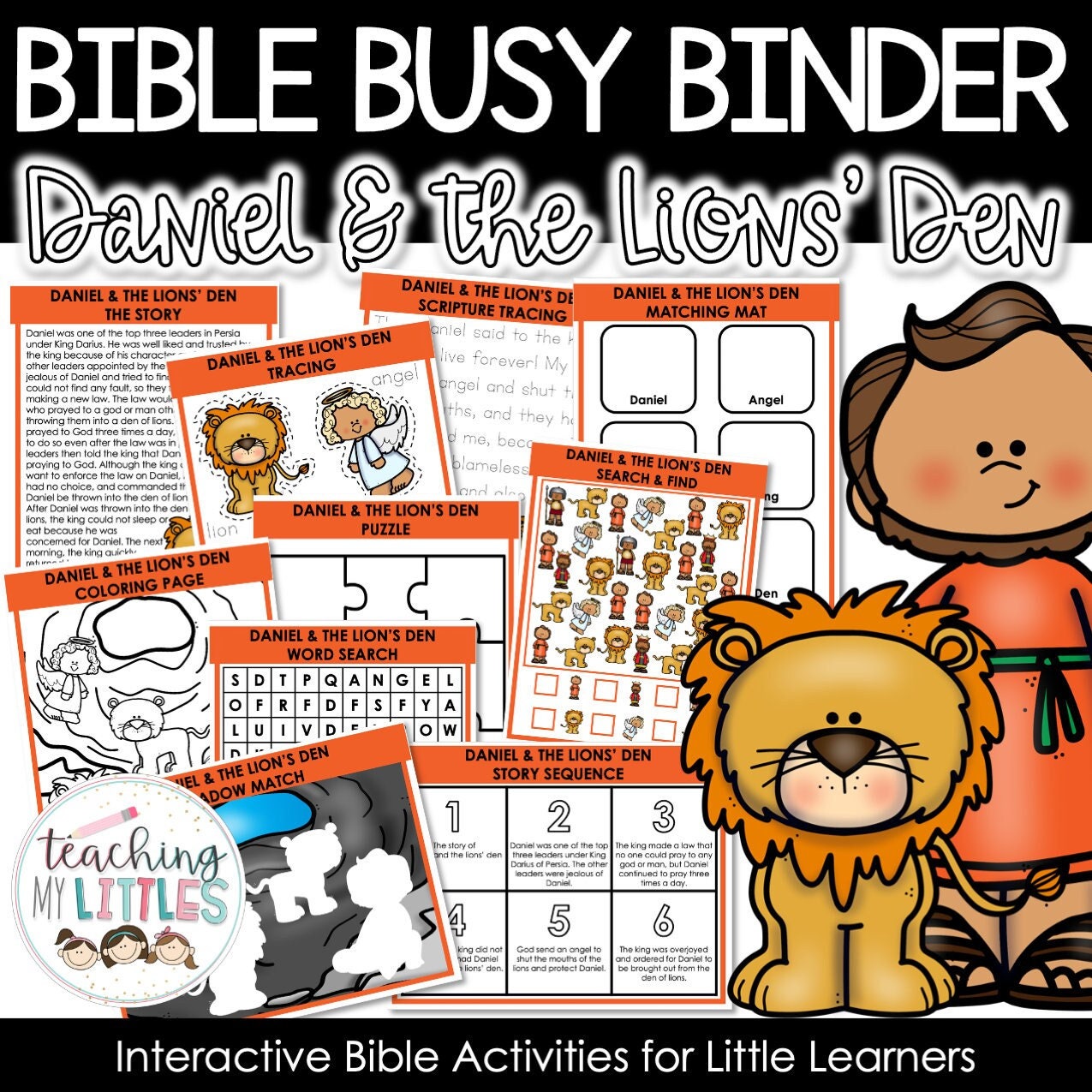 Bible Busy Binder | Busy Book | Activity Binder | Daniel & the Lions ...