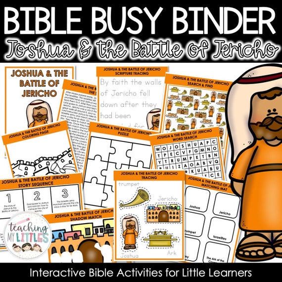 Bible Busy Binder Busy Book Activity Binder Joshua & the - Etsy