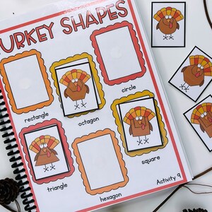 Thanksgiving Busy Binder for K/1st | Busy Book | Activity Binder ...