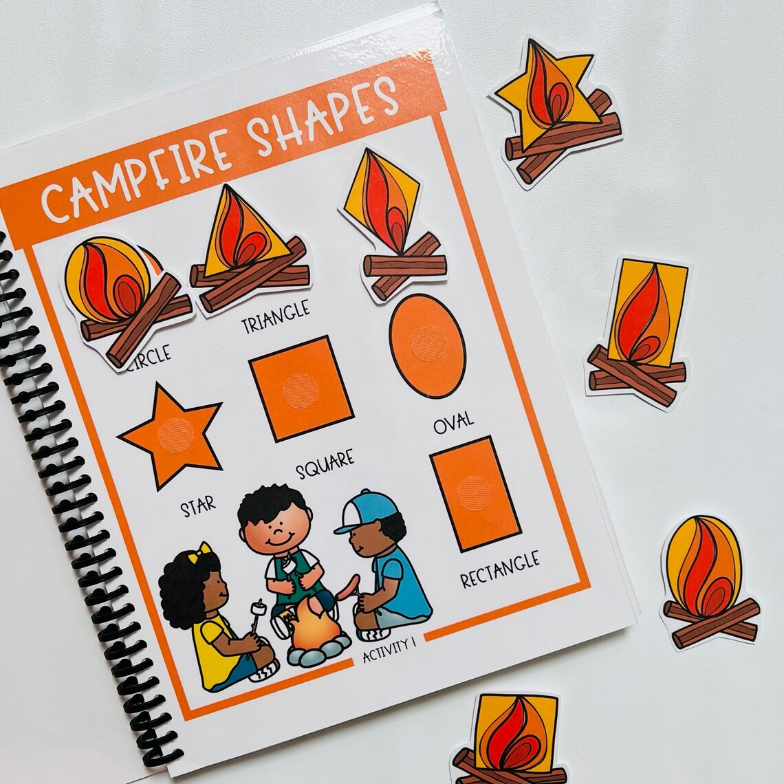 Camping Binder Busy Book Activity Binder Toddler Activities Preschool ...