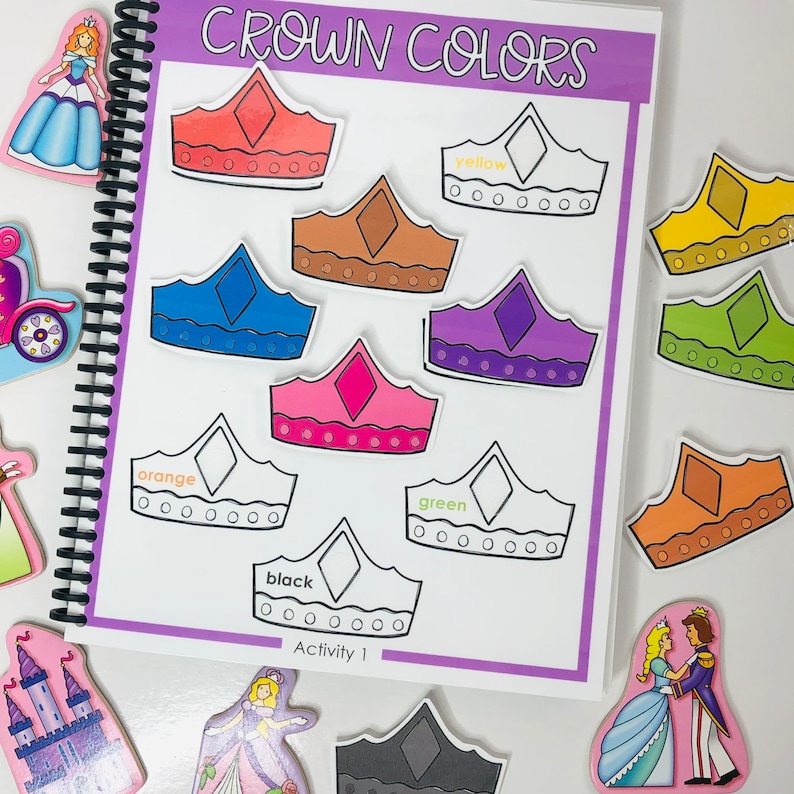 Princess Busy Binder | Busy Book | Activity Binder | Toddler Activities ...