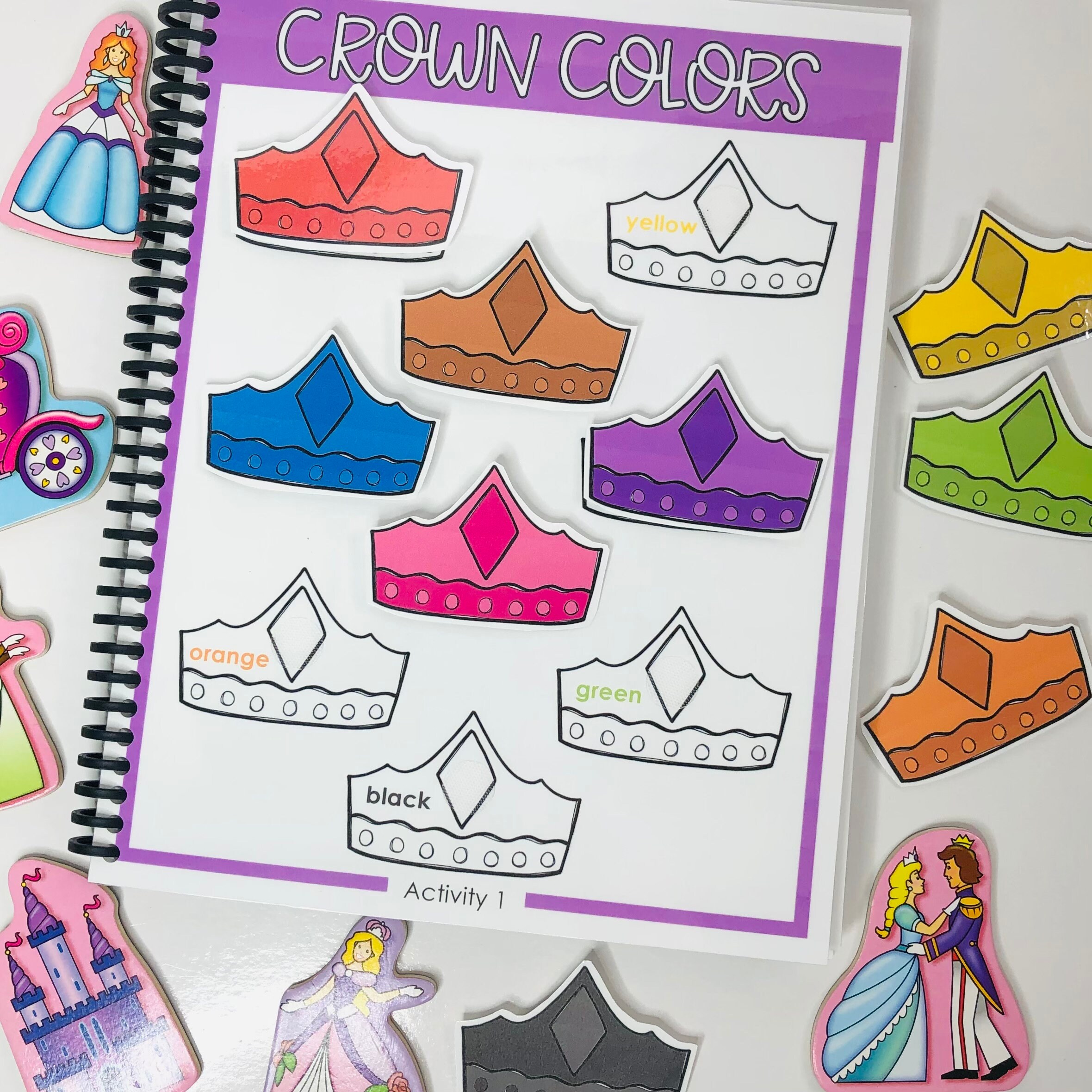 Princess Busy Binder | Busy Book | Activity Binder | Toddler Activities ...