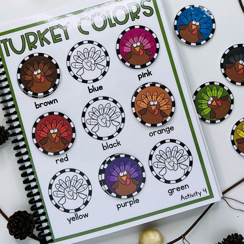 Thanksgiving Busy Binder for K/1st Busy Book Activity Binder ...