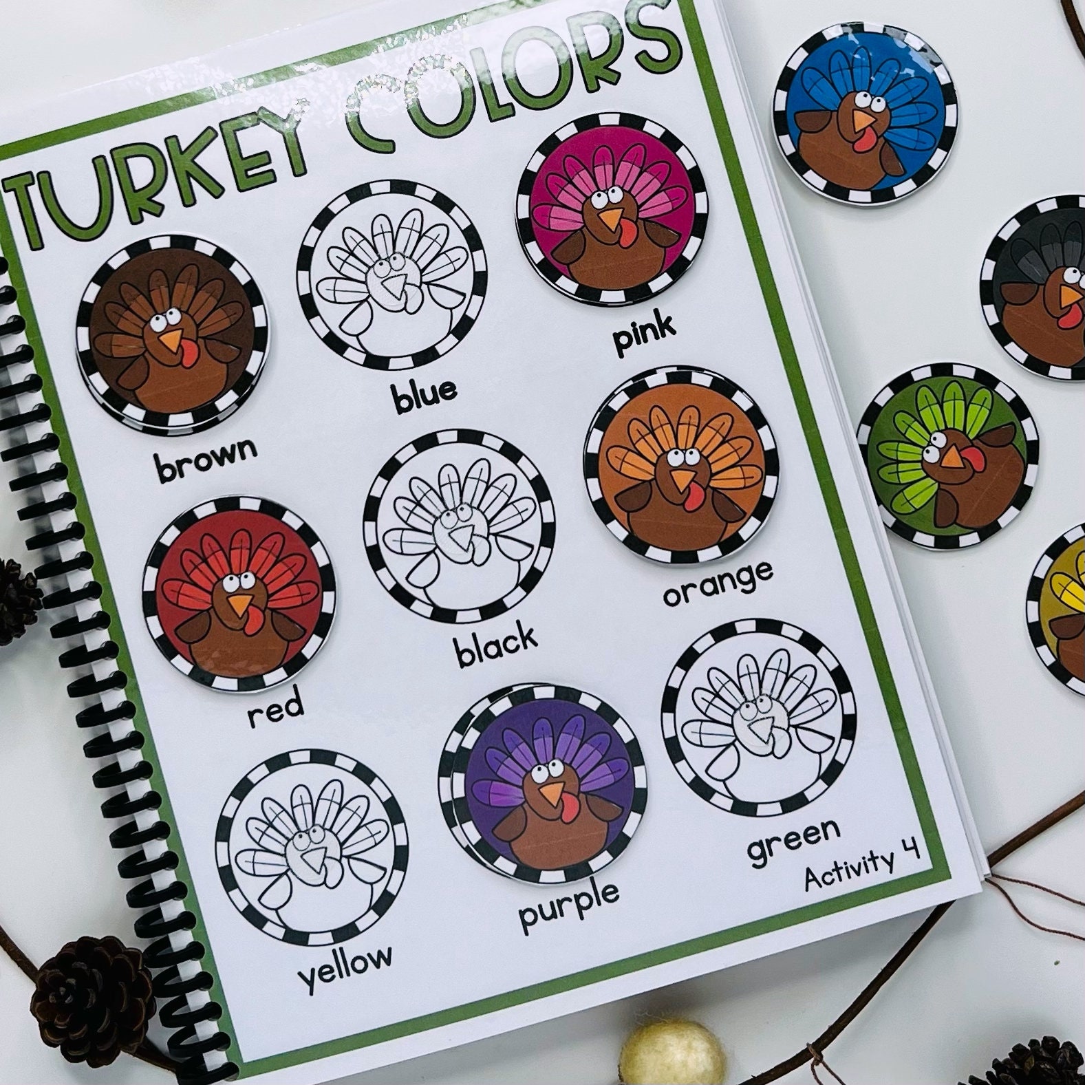 Thanksgiving Busy Binder for K/1st Busy Book Activity Binder ...