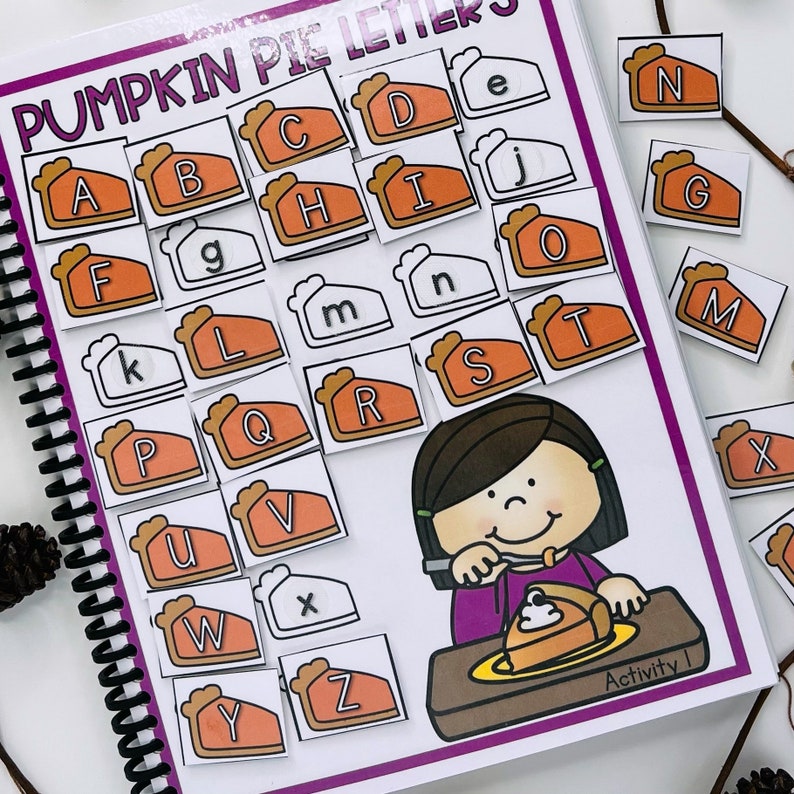 Thanksgiving Busy Binder for K/1st | Busy Book | Activity Binder ...