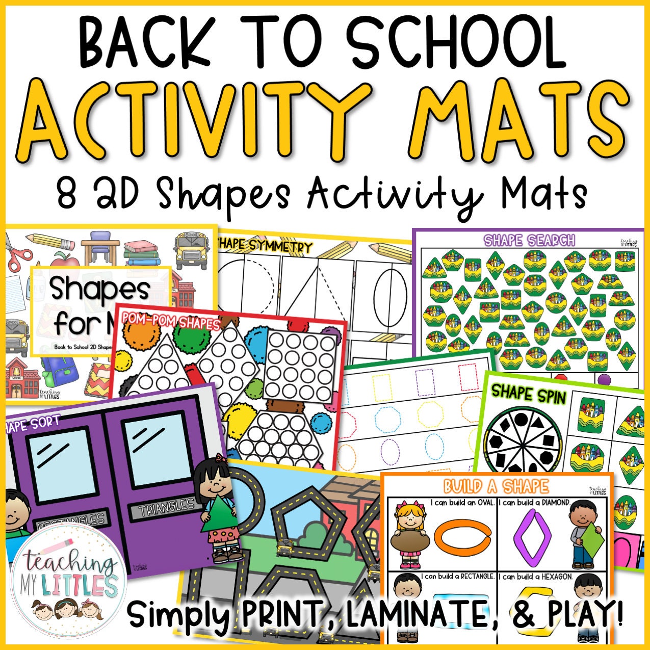 Back to School Activity Mats - Digital - Etsy