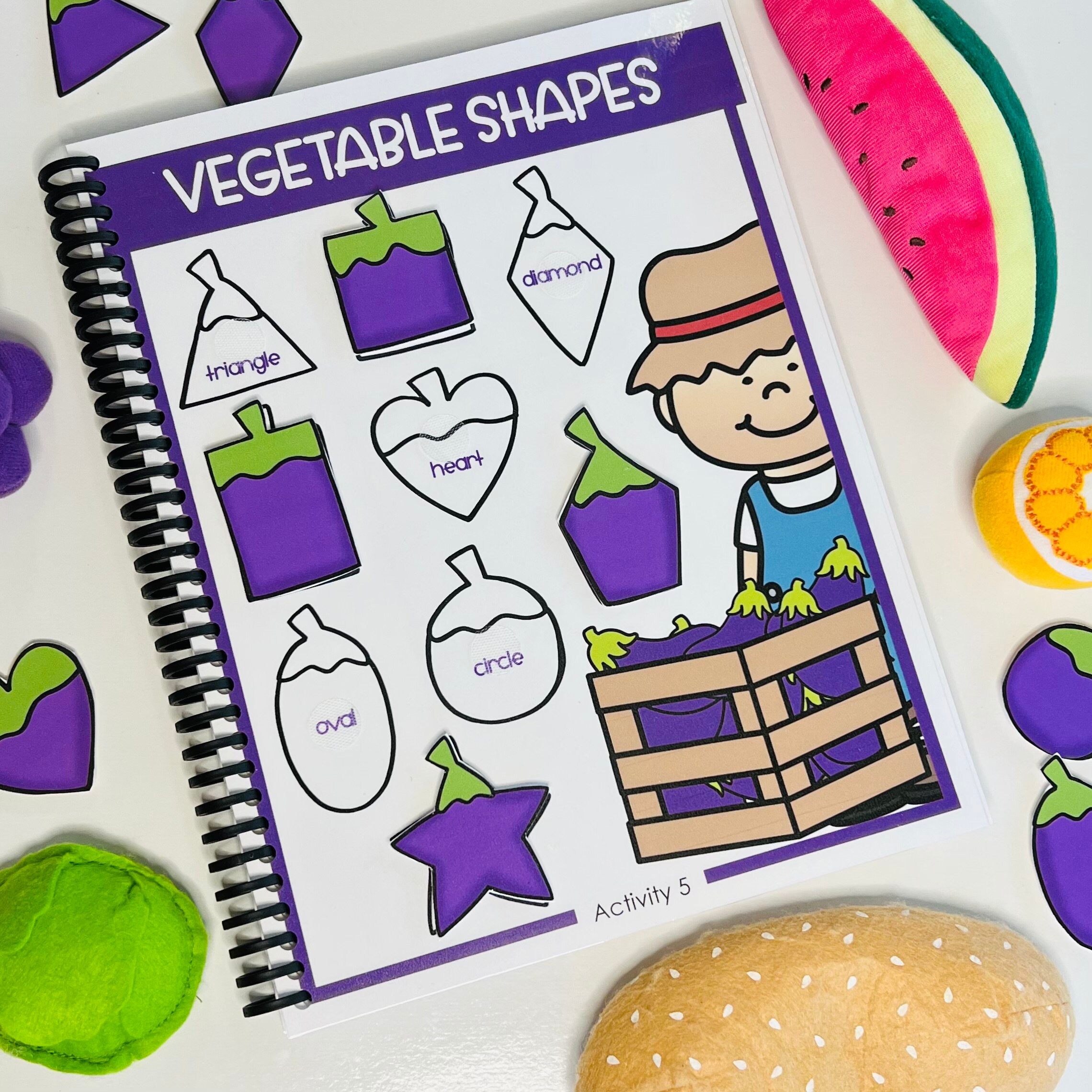 Farmers Market Busy Binder | Busy Book | Activity Binder | Toddler ...