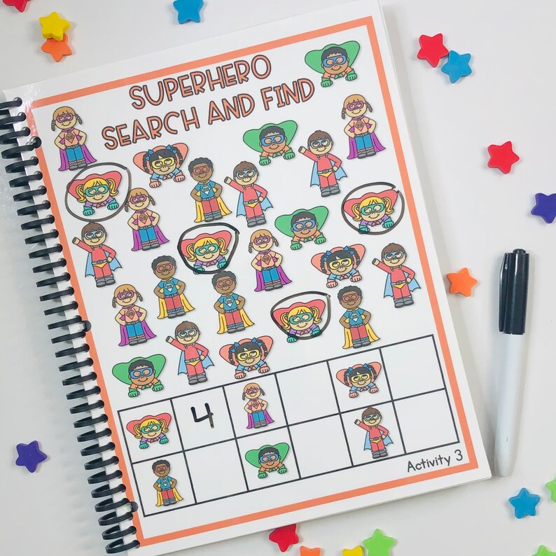 Superhero Busy Binder | Busy Book | Activity Binder | Toddler ...