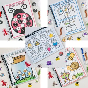 Bug Busy Binder Busy Book Activity Binder Toddler - Etsy