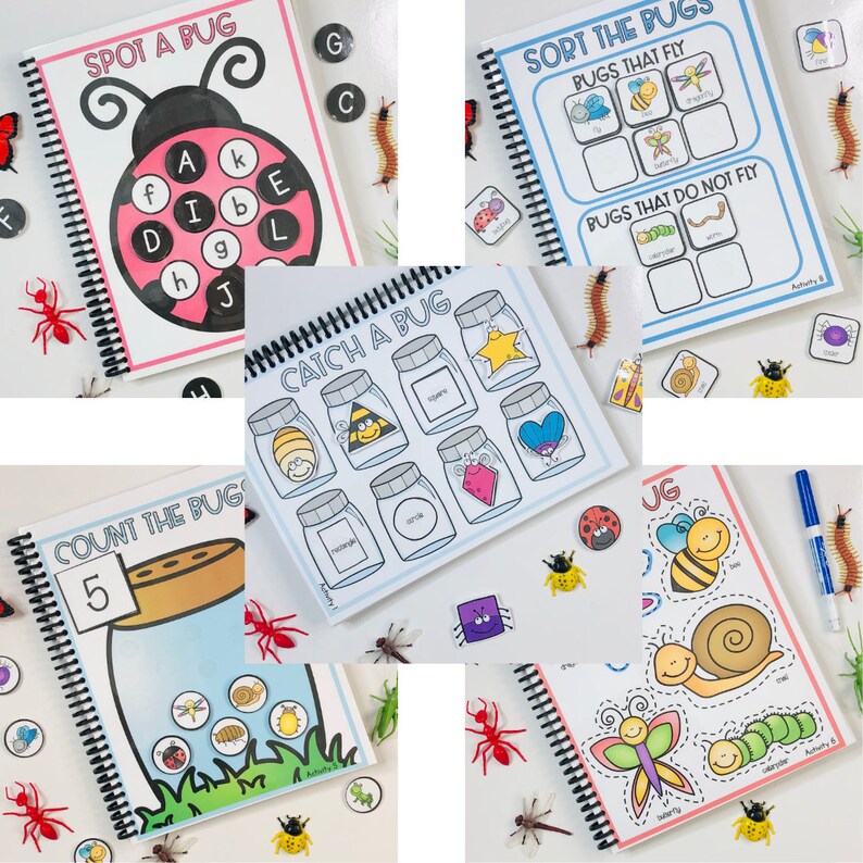 Bug Busy Binder Busy Book Activity Binder Toddler - Etsy