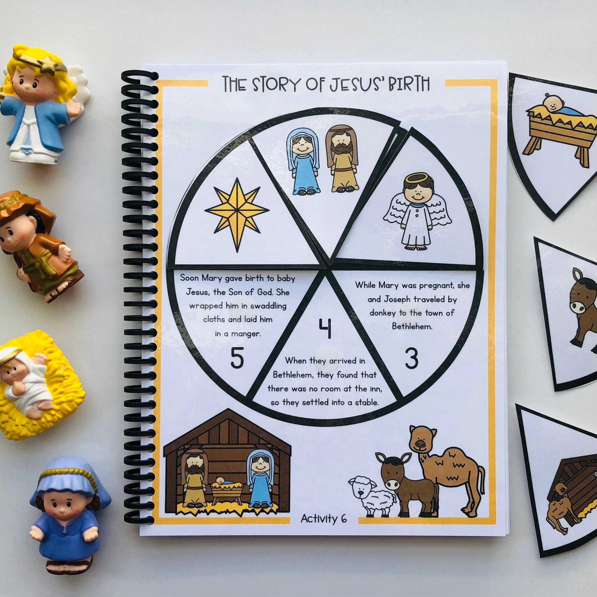 Nativity Busy Binder for Little Learners Busy Book Activity Binder ...