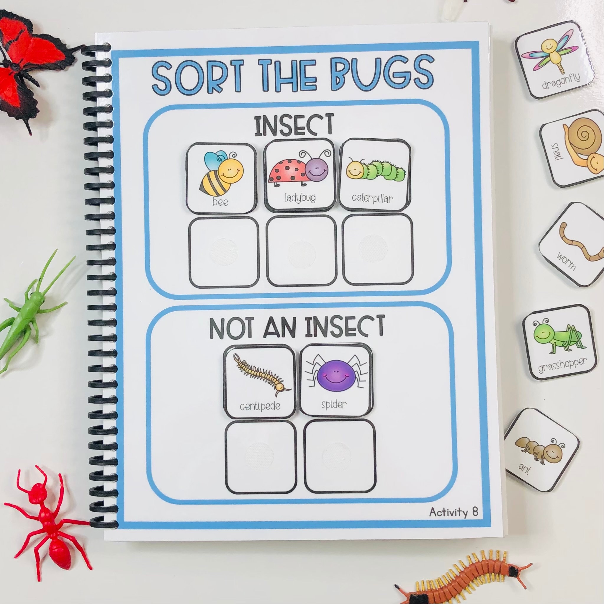 Bugs Busy Binder K-1st | Learning Activities (digital Download) - Etsy