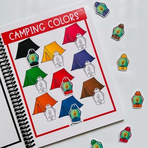 Camping Binder | Busy Book | Activity Binder | Toddler Activities ...