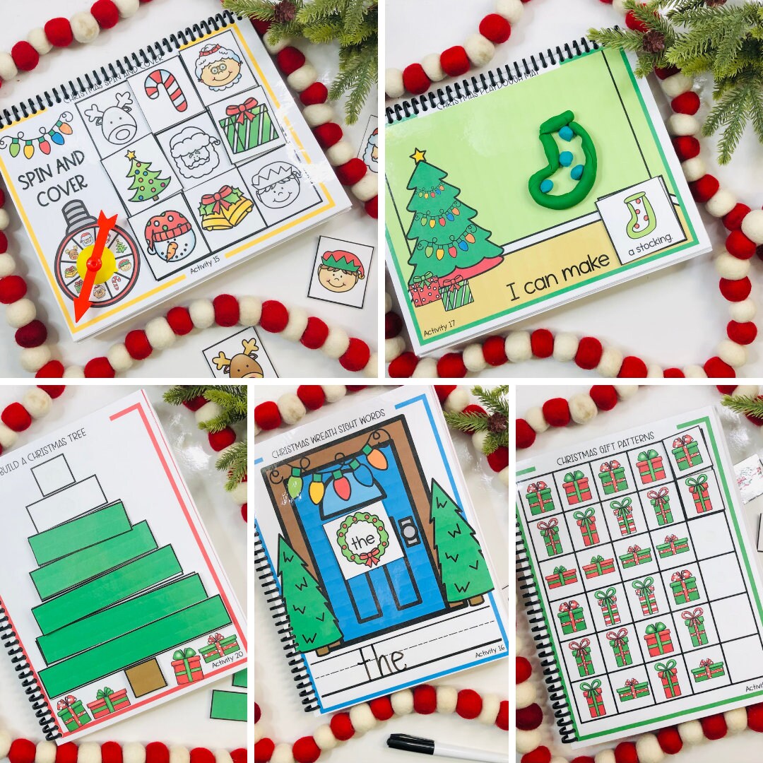 Christmas Busy Binder Set 2 | Busy Book | Activity Binder | Toddler ...