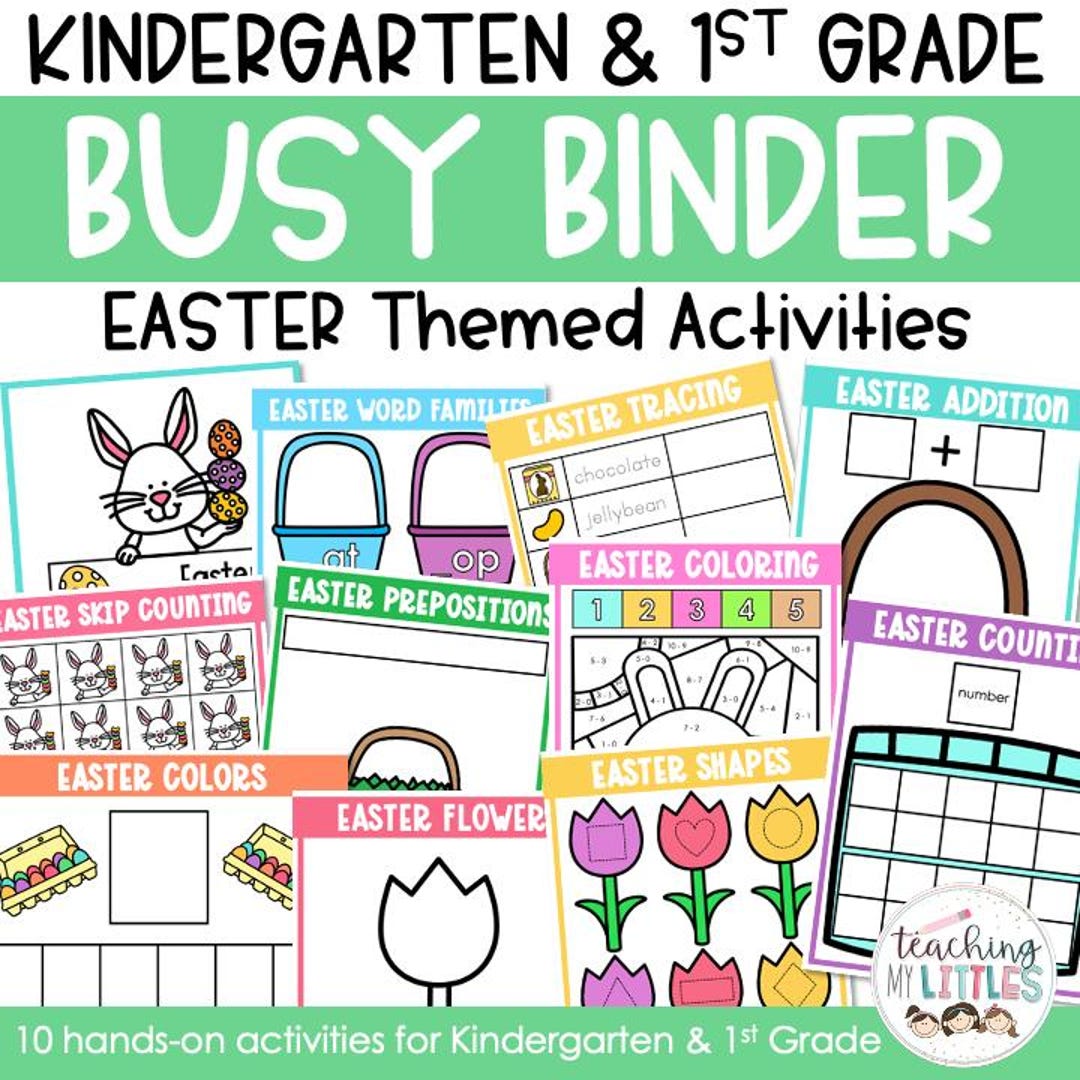 Easter Activity Binder | Kindergarten & First Grade (digital Download ...
