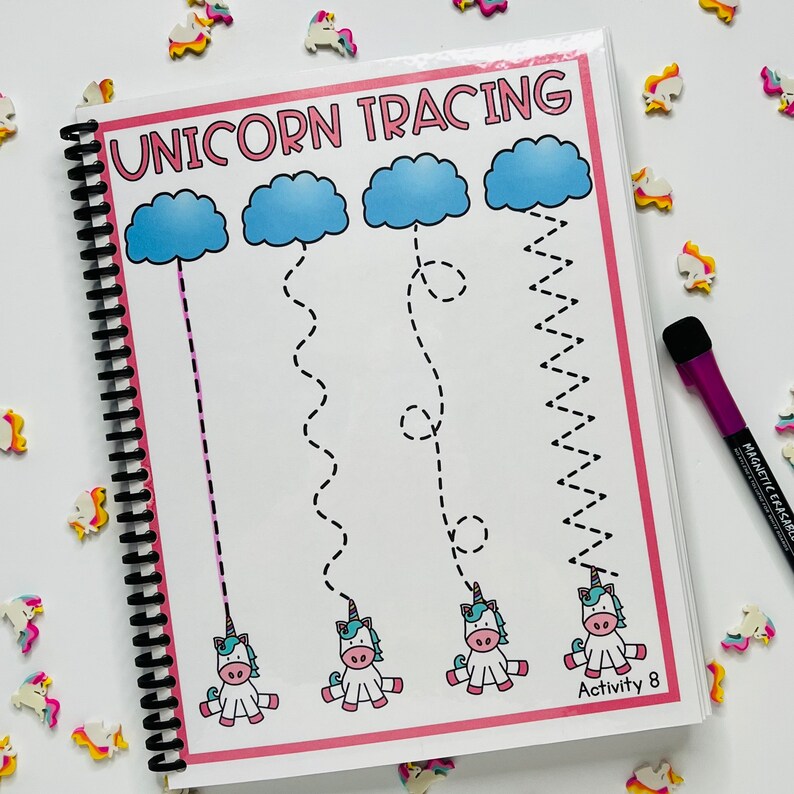 Unicorn Busy Binder | Busy Book | Activity Binder | Toddler Activities ...