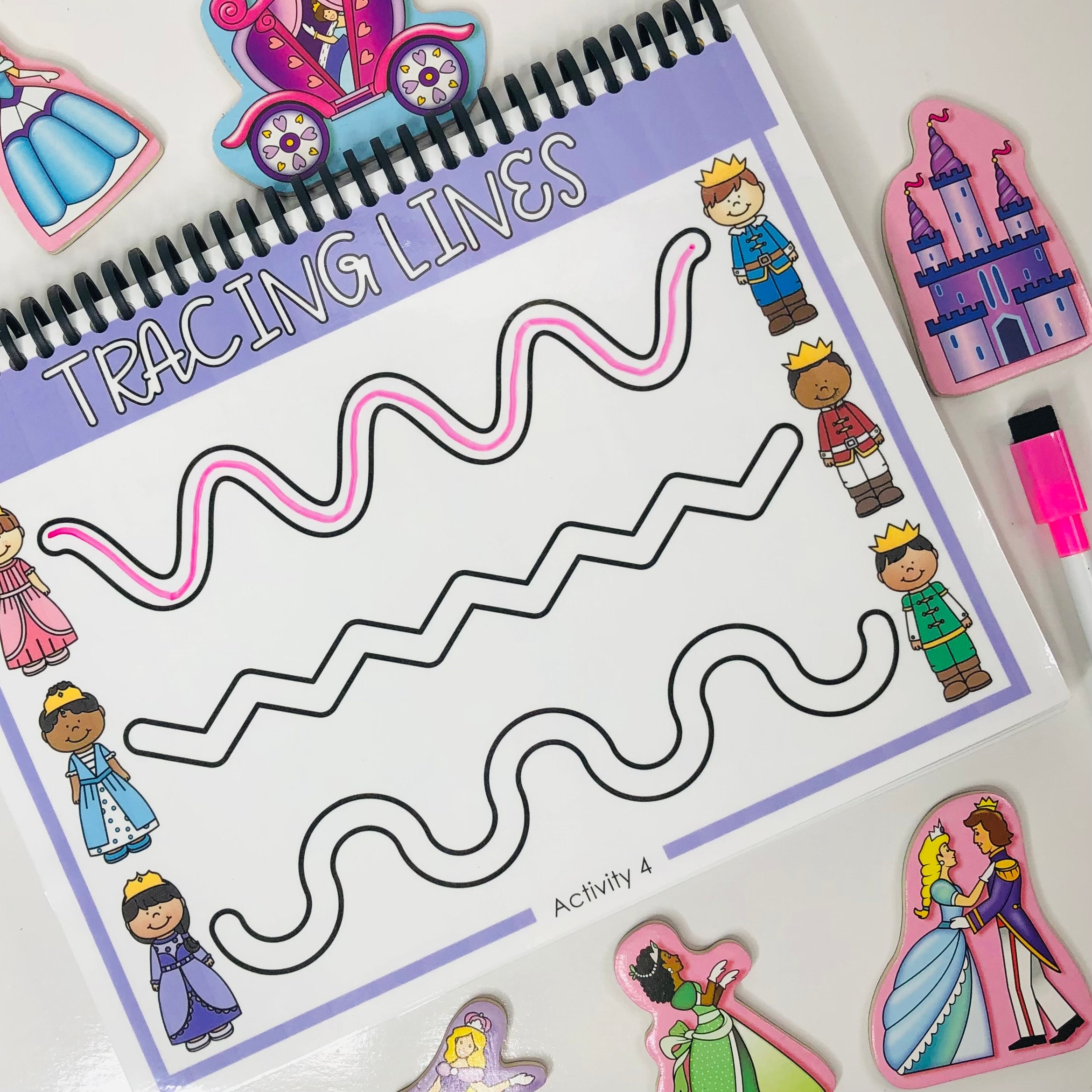 Princess Busy Binder | Busy Book | Activity Binder | Toddler Activities ...