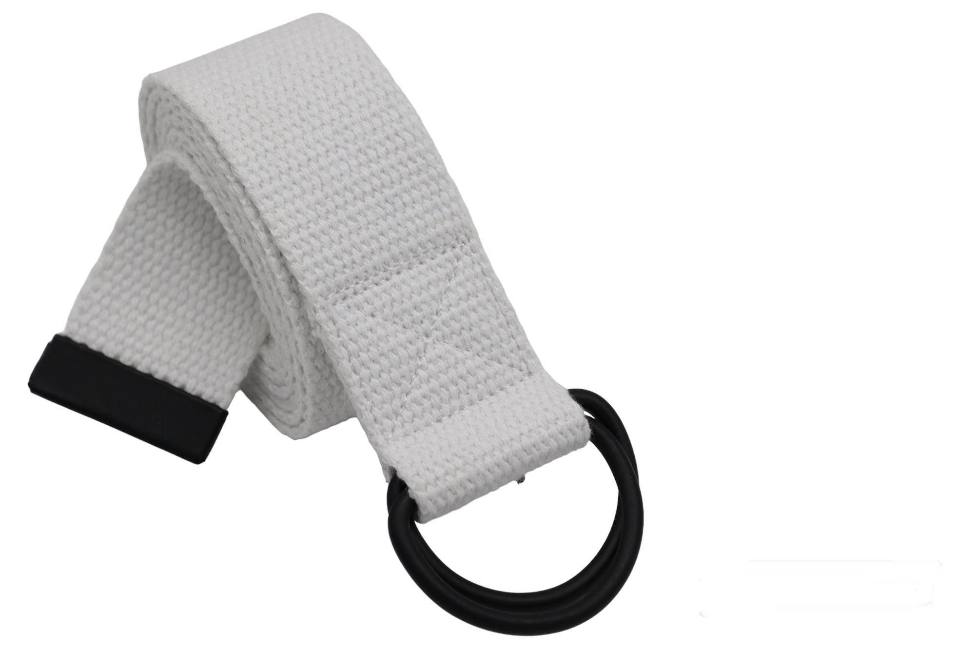 Black D Ring Webbing Belt,canvas Web Belt Metal Double D Ring Buckle ...