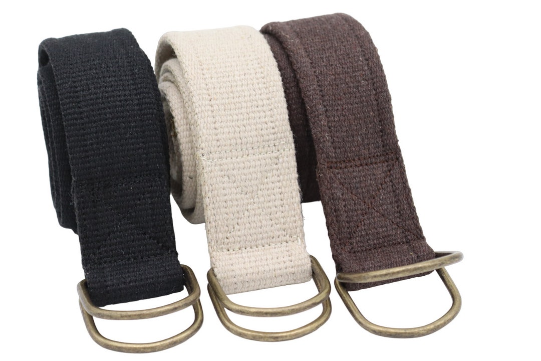 Solid Brass D Ring Woven Belt,canvas Belt for Women and Men,antique D ...