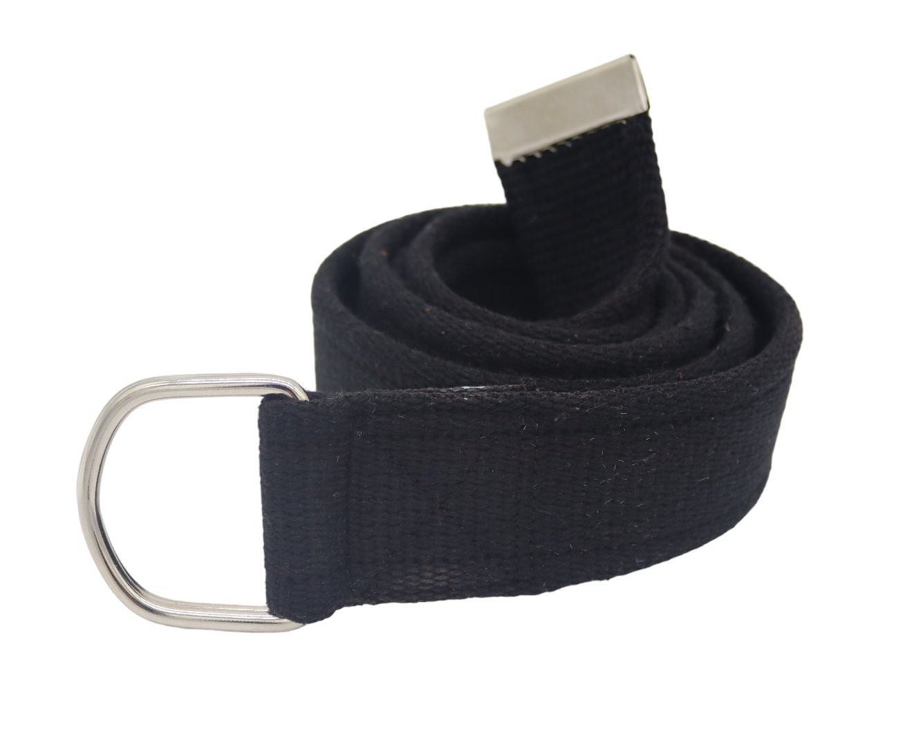 4 Pcs Set Canvas Web Belt Metal Double D Ring Buckle for Men Women ...