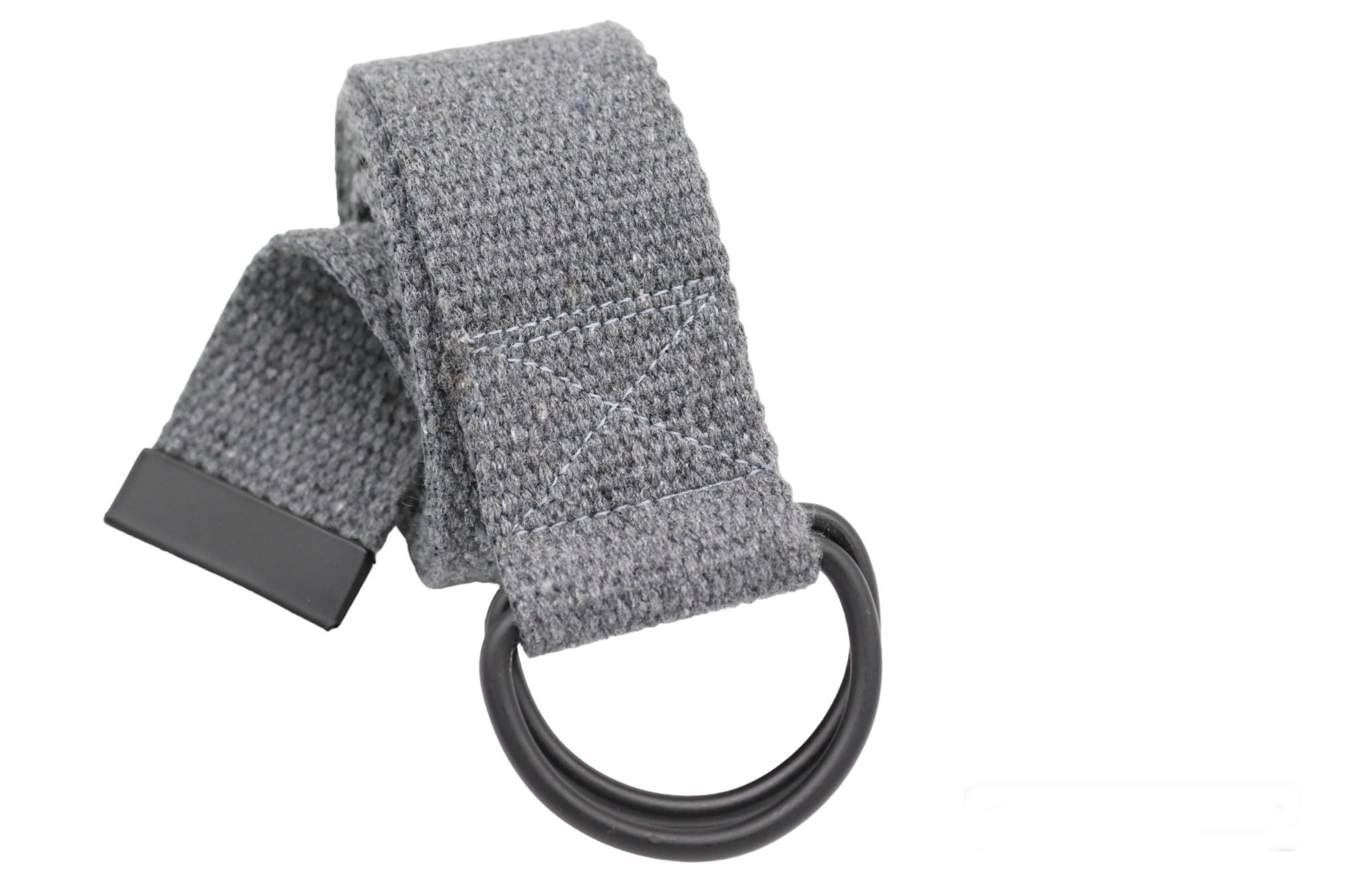 Black D Ring Webbing Belt,canvas Web Belt Metal Double D Ring Buckle ...