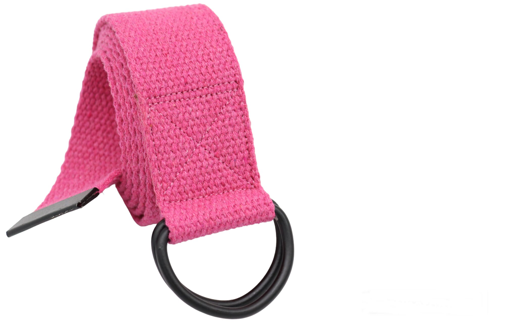 Black D Ring Webbing Belt,canvas Web Belt Metal Double D Ring Buckle ...