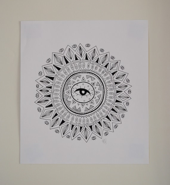 Original Eyeball Mandala - Etsy