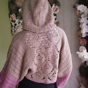 BATWING HOODIE | Crochet Pattern | Oversize Cropped Hoodie - Etsy