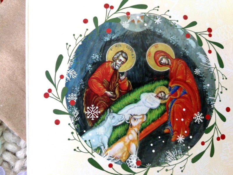 Set of Three Orthodox Christmas Cards. Orthodox Christmas Card - Etsy