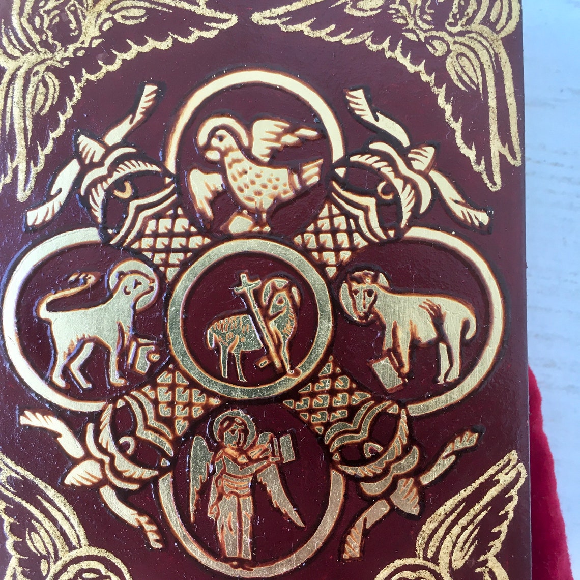 Hand Painted Icon Tetramorph . Symbols of the Four - Etsy