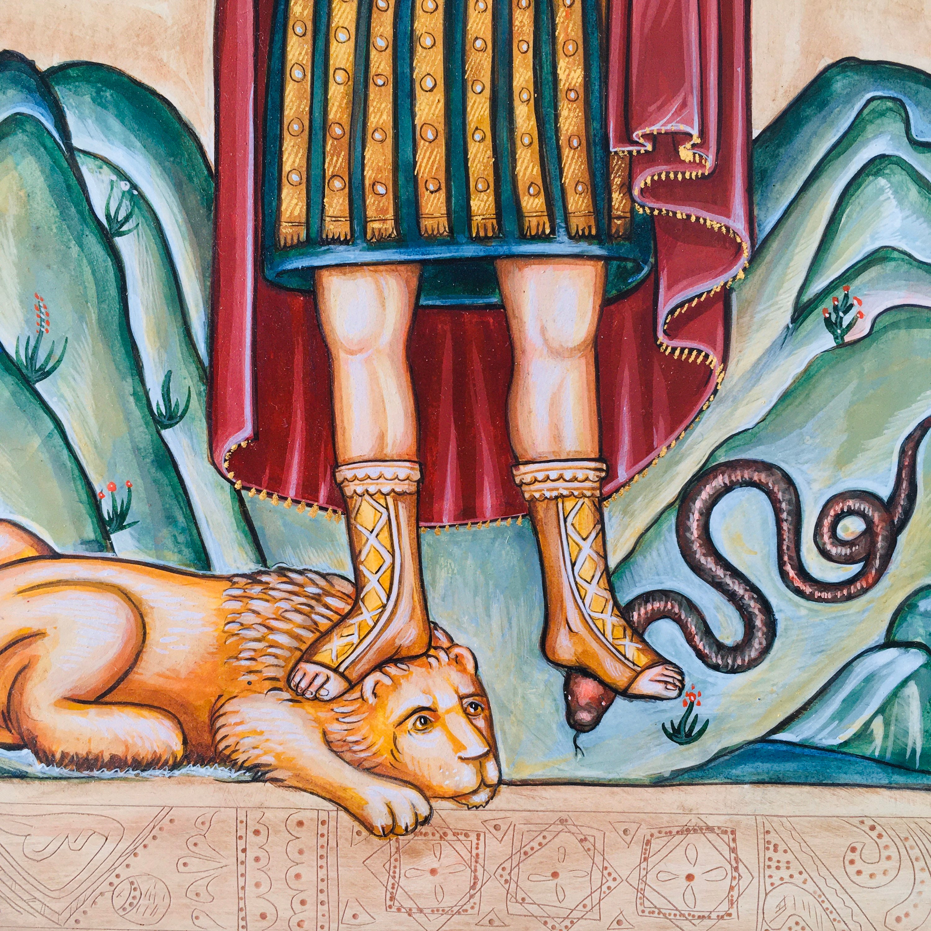 Icon of Jesus Christ Treading on the Beasts. "christ in Triumph ...