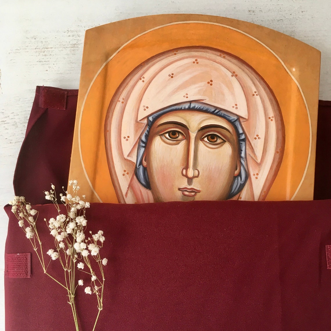 Saint Angelina of Serbia, Orthodox Hand Painted Ukrainian Icon, Baptism ...