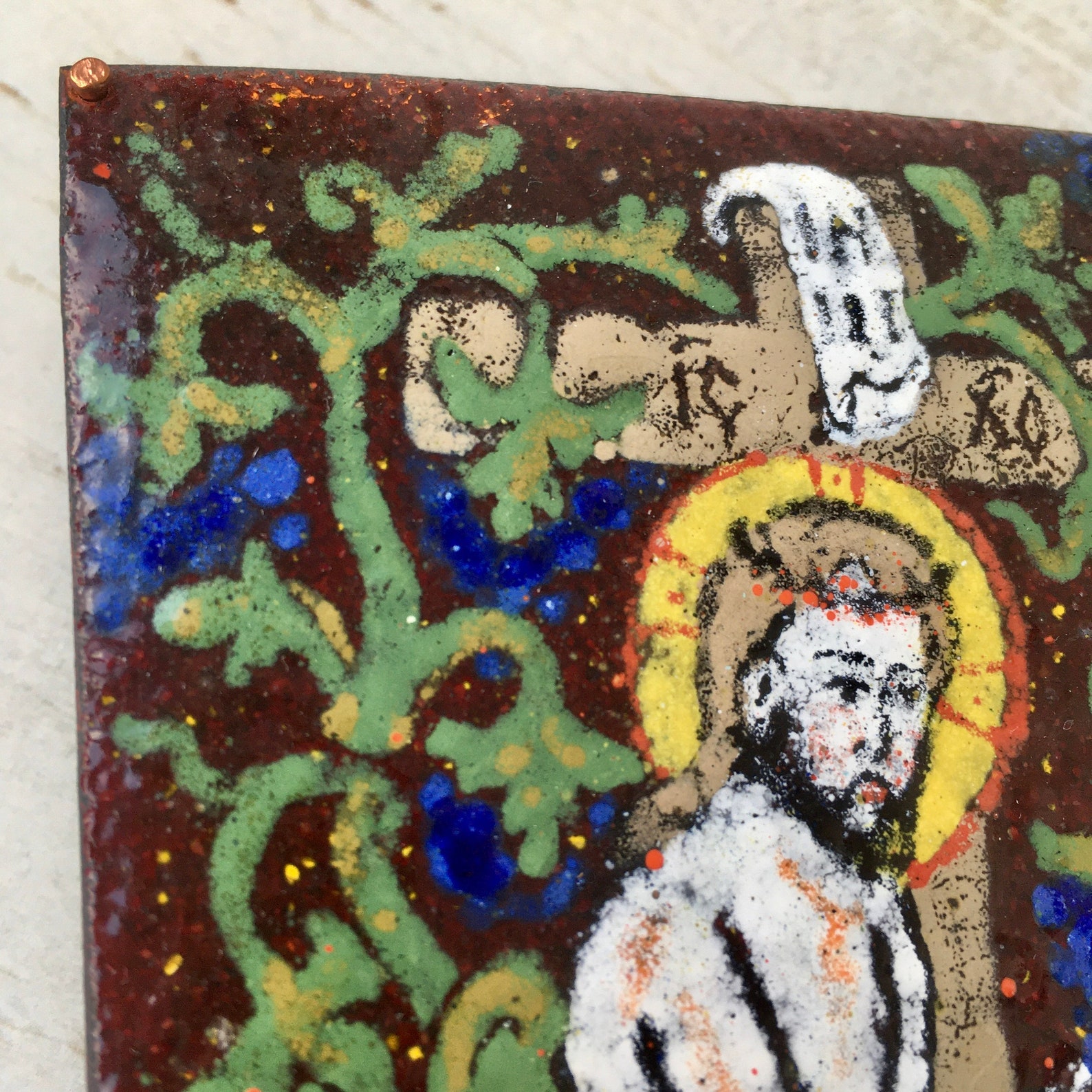 Jesus Christ the Grape Vine Hot enamel lent icon modern | Etsy