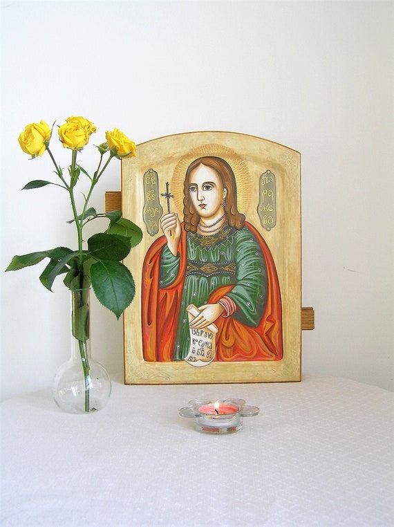Saint Paraskeva of the Balkans Orthodox Hand Painted Icon - Etsy