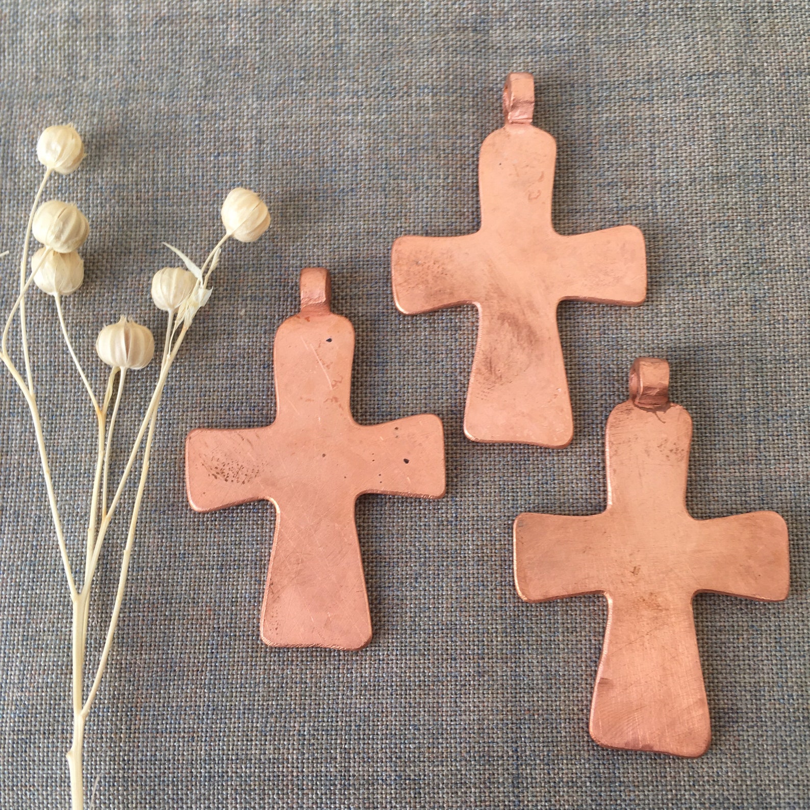 Ukrainian Copper Enamel Cross With a Monogram of Christ, Mothers Day ...