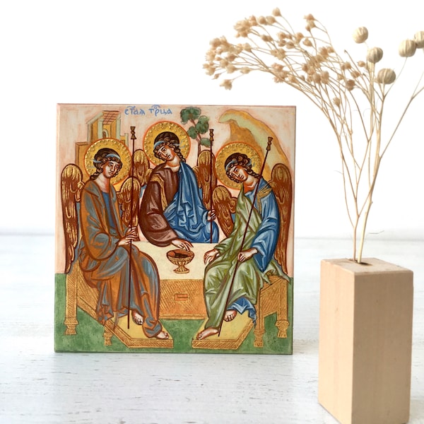 Trinity Hand Painted Icon - Etsy