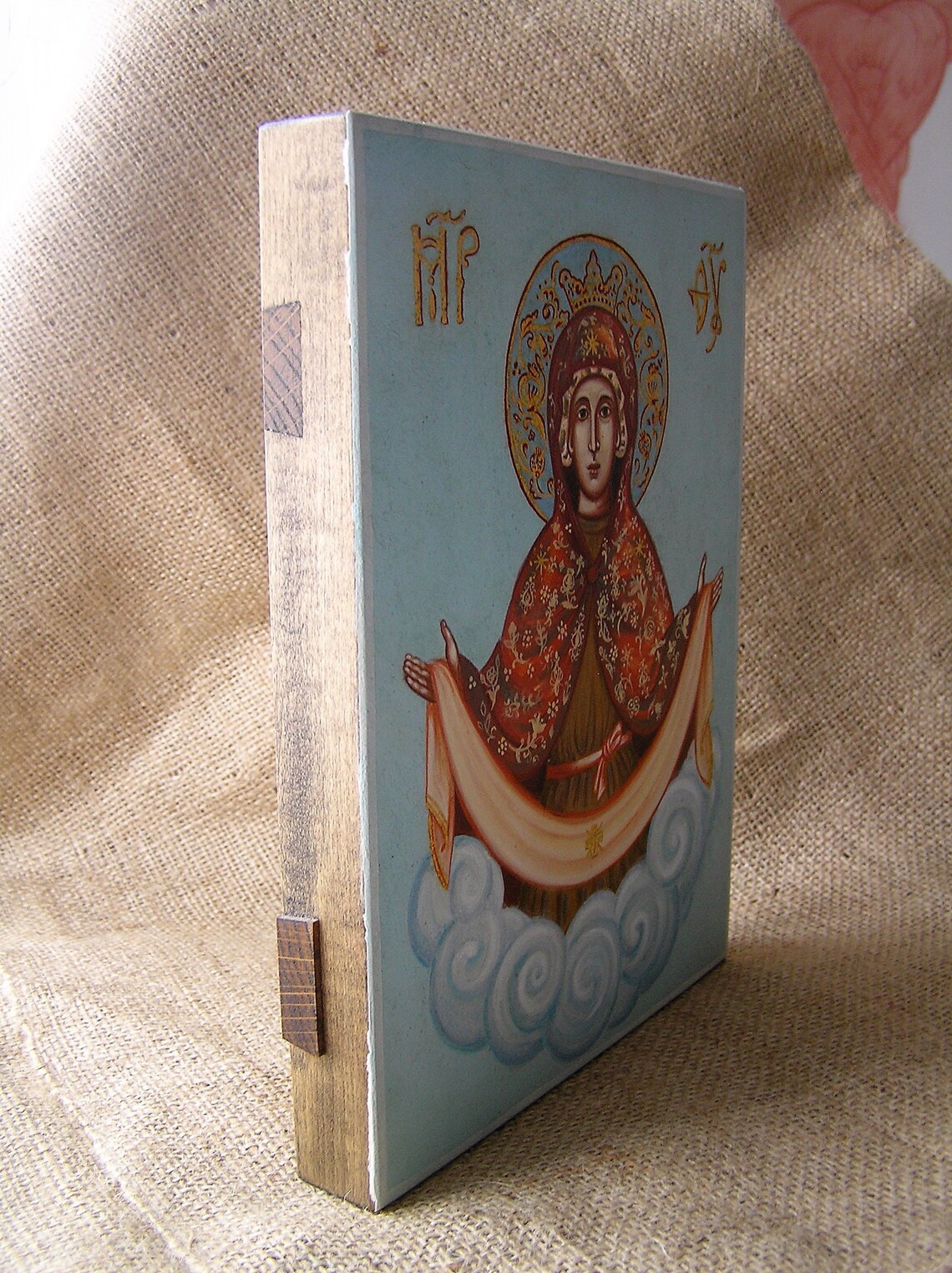 Icon Intercession of the Theotokos Pokrov Orthodox Hand - Etsy