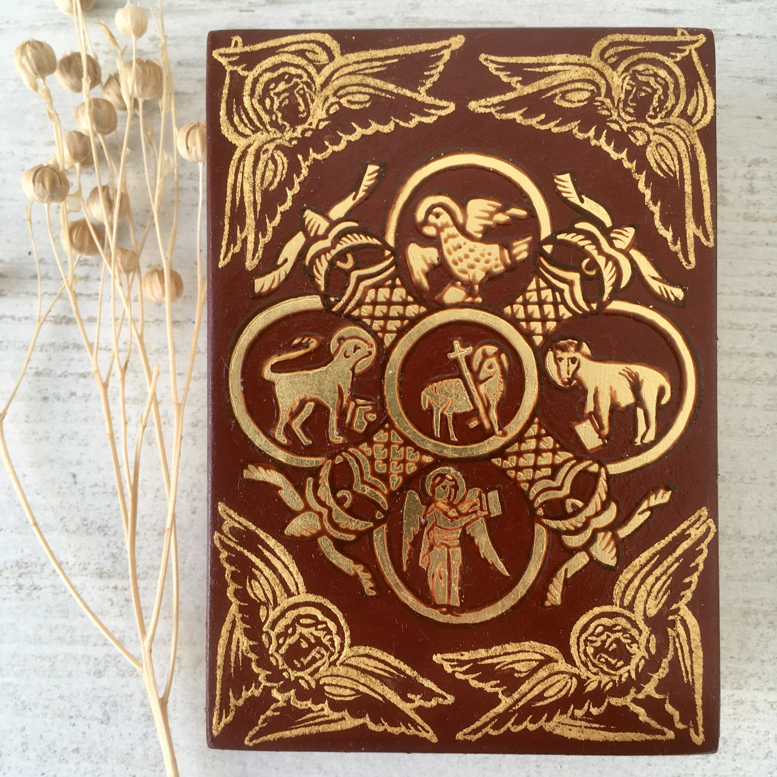 Hand Painted Icon Tetramorph . Symbols of the Four - Etsy