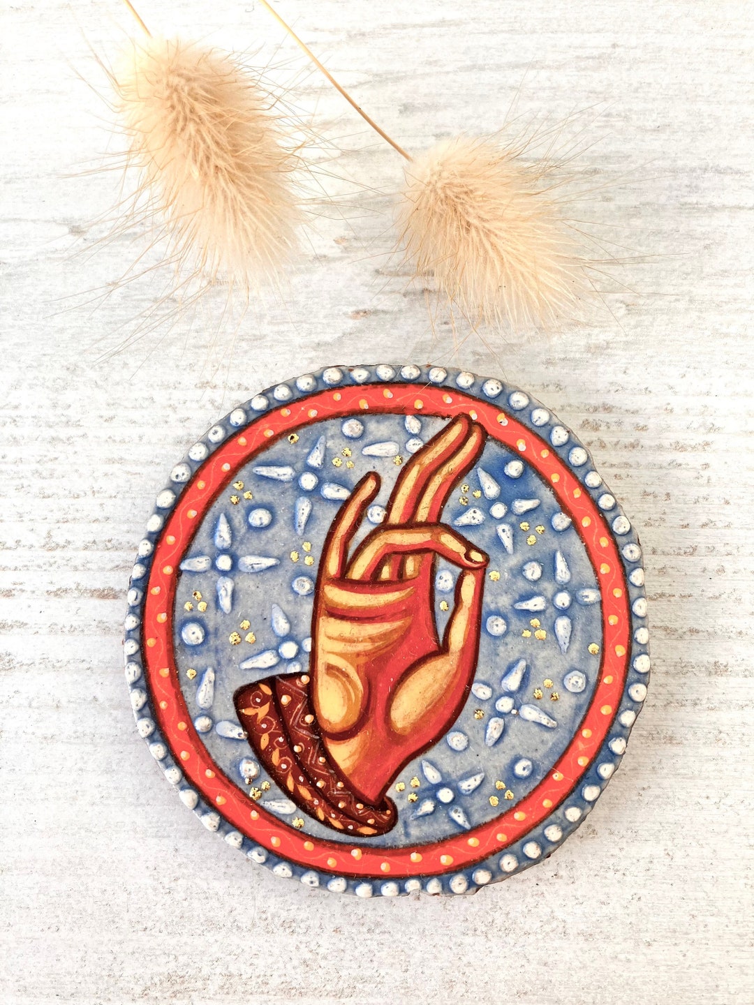 Orthodox Hand Painted Icon Jesus Christ, Blessing Hand of God Ukrainian ...