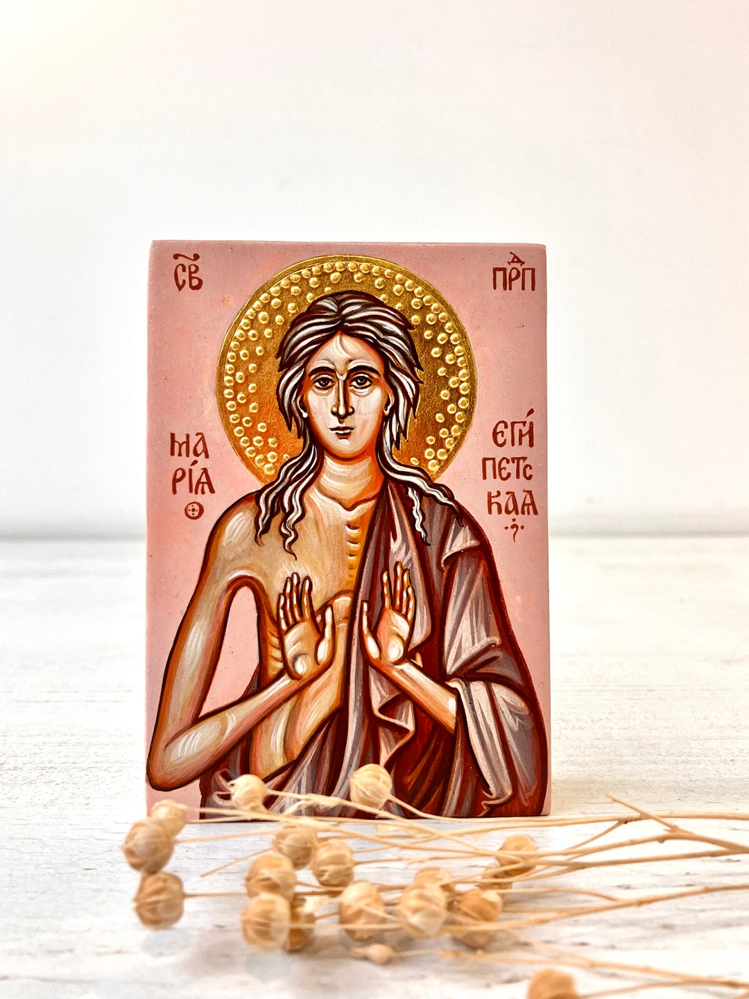 Saint Mary of Egypt Orthodox Hand Painted Icon Great Lent Icon ...