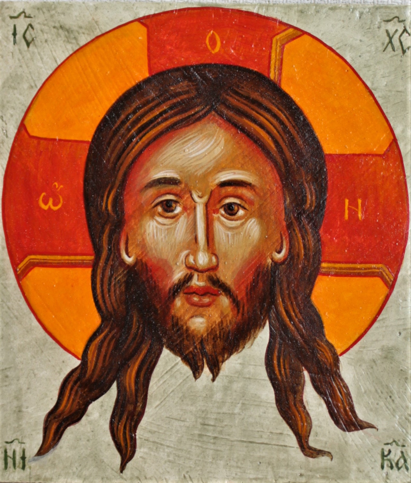 Orthodox Hand Painted Miniature Icon Mandylion Ukrainian - Etsy