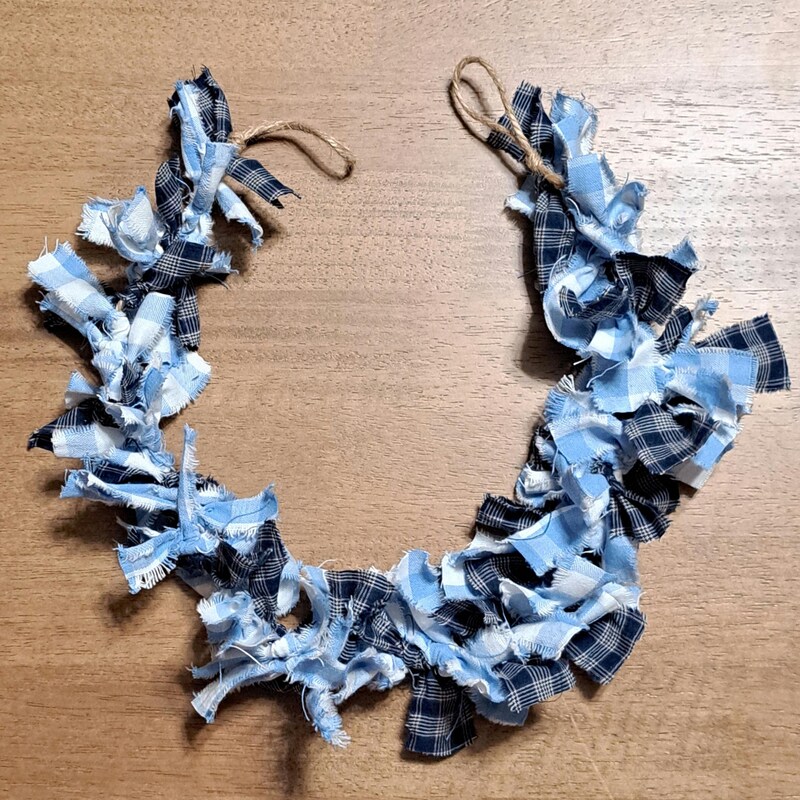 Torn Fabric Garland - Etsy