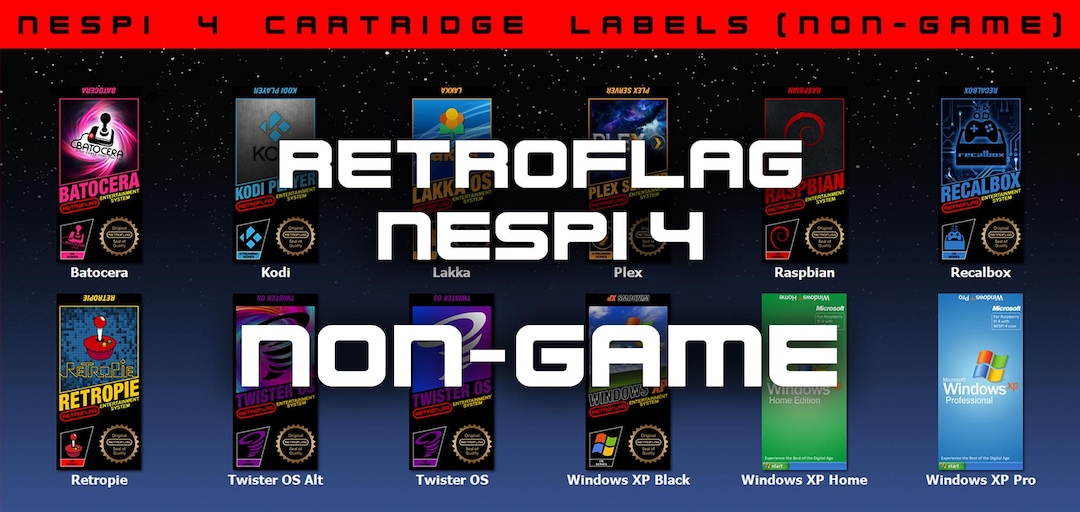 Retroflag Nespi 4 Cartridge Labels (non-game) NOT FOR NES!!! - Etsy