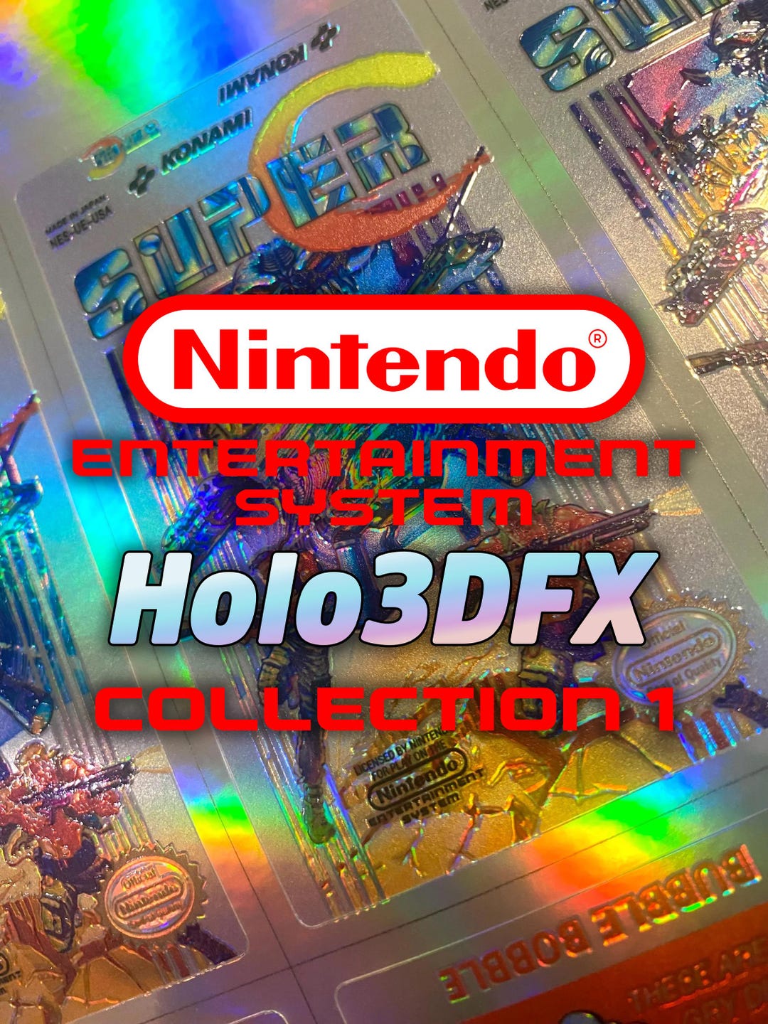 NES Holo3dfx Cartridge Labels- Collection 1 - Etsy