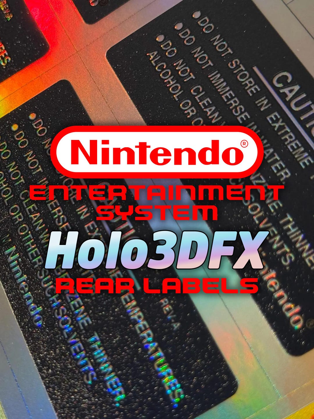 NES (US) Rear Holo3dfx Cartridge Labels - Etsy