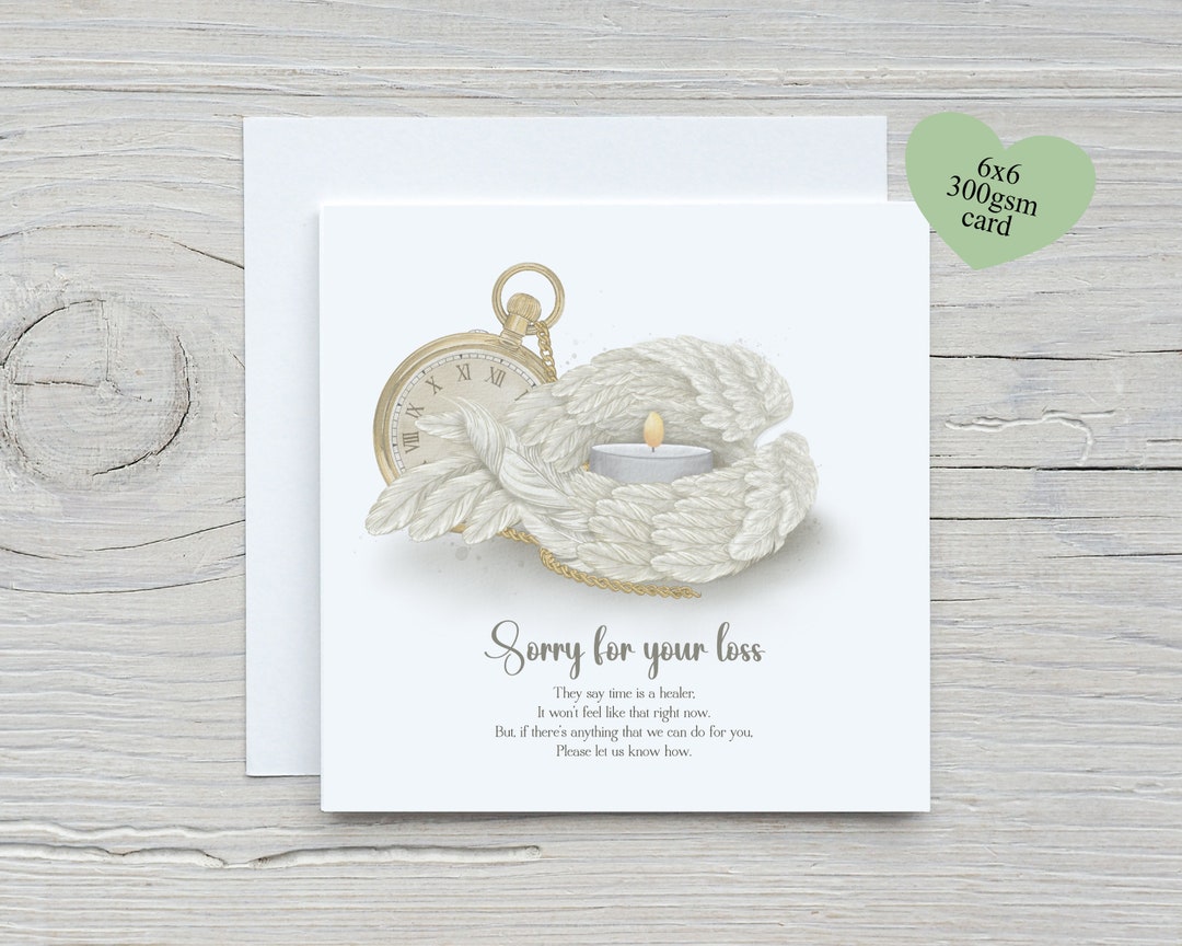 Sympathy Card, Loss of a Loved One Card, Bereavement Card - Etsy